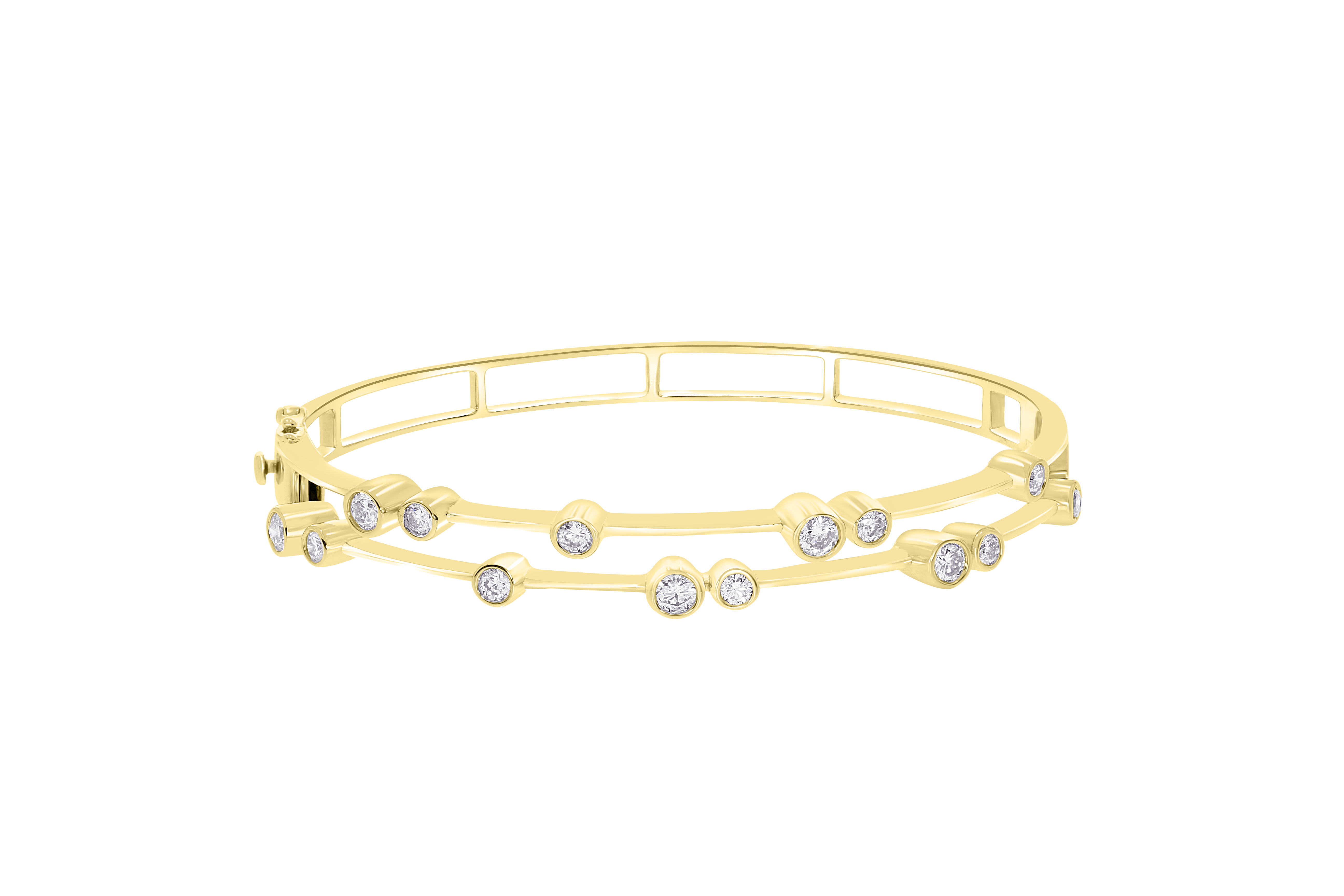 Bubble Style Diamond Bangle | Marlow's Diamonds