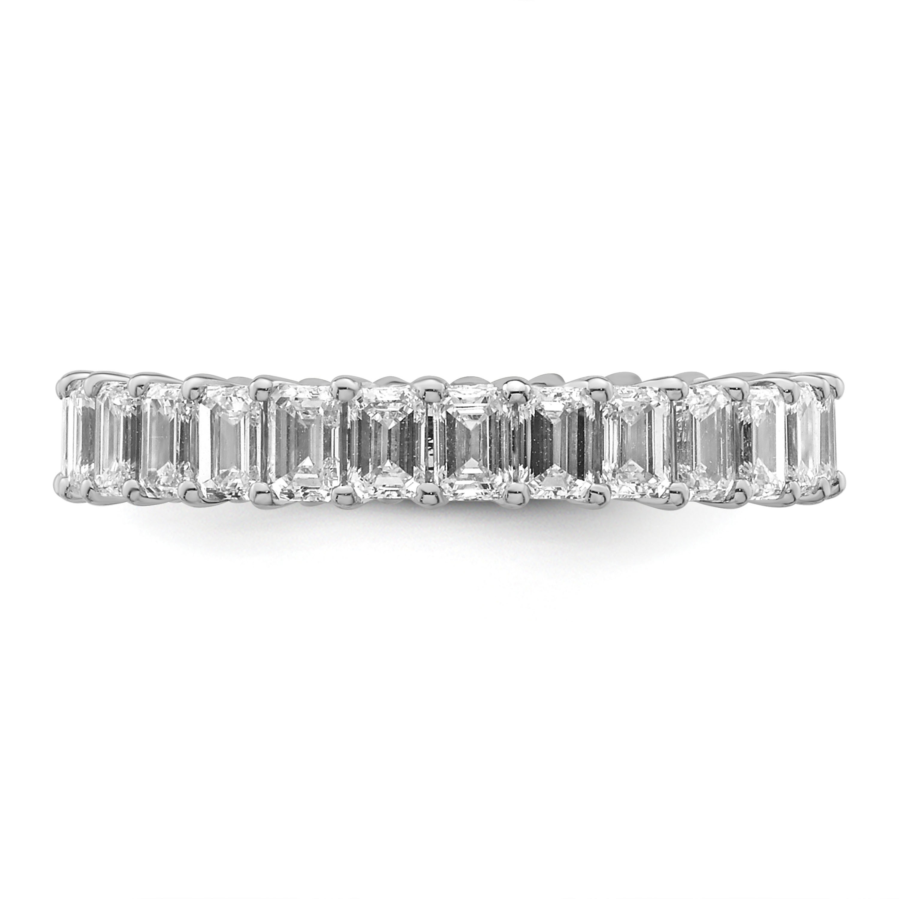 Emerald Full Eternity Diamond Ring | Marlow's Diamonds