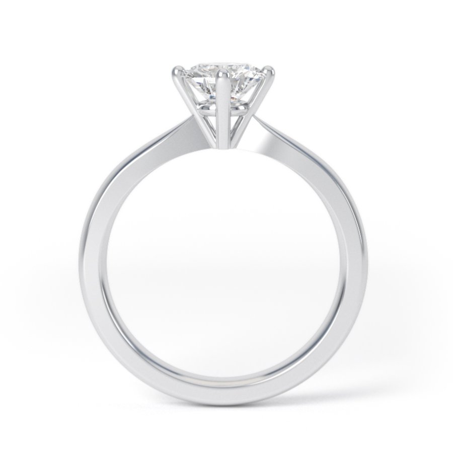 ESTHER | NSEW Wide Band Tapering Set Diamond Ring - Marlows Diamonds